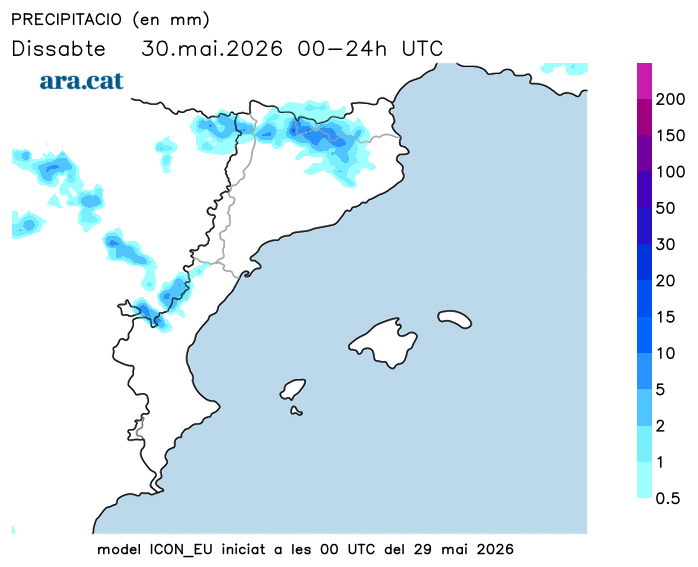 Temps a Catalunya: calor menys extrema l’últim cap de setmana de maig