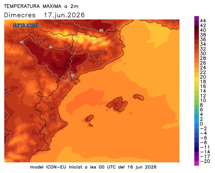 Temps a Catalunya: sense treva de la calor intensa de plena canícula