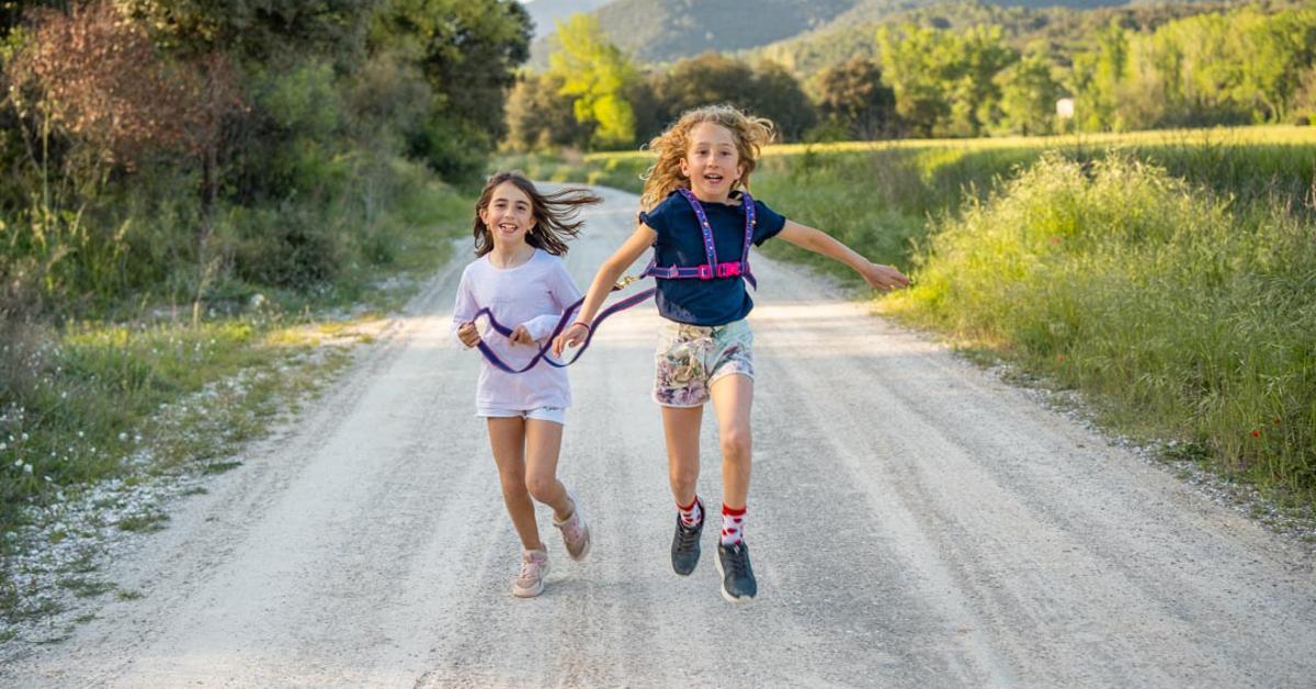 Children playing between reality and fantasy