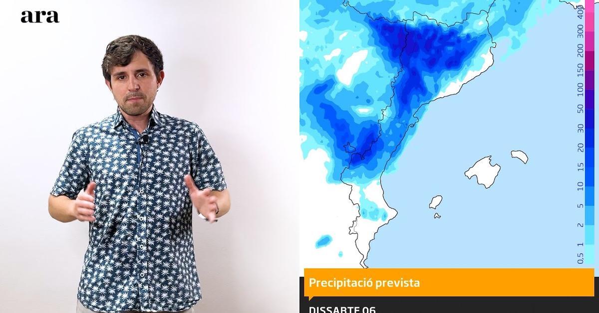 Tongada de chubascos y tormentas en muchas comarcas el fin de semana
