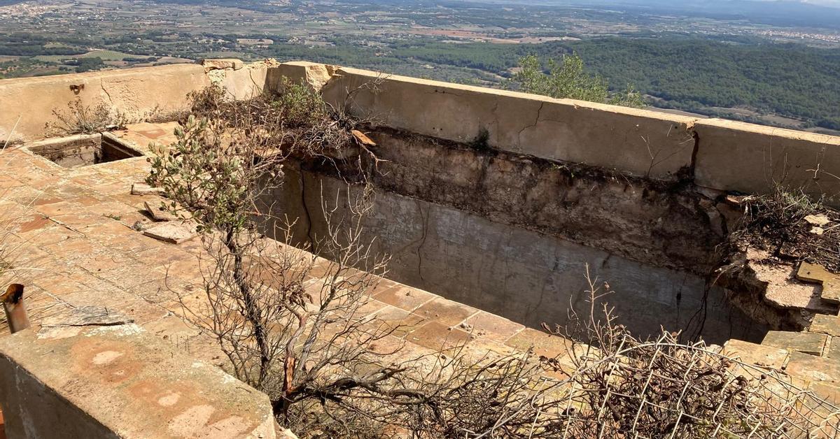 La Guàrdia Civil investiga l'accident a l'aljub del puig de Randa
