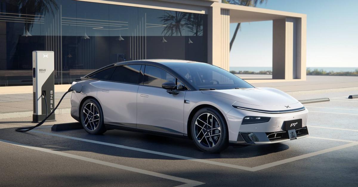 Xpeng P7+, the first electric capable of charging batteries in just ...