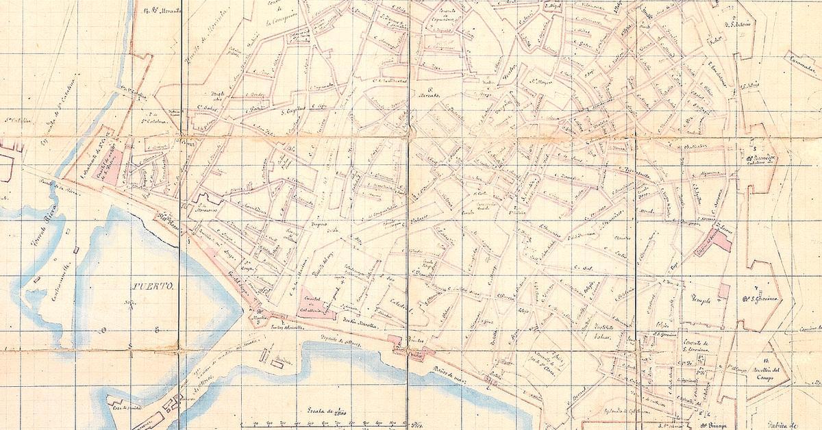Plànol de Pere d’Alcàntara Penya de 1869