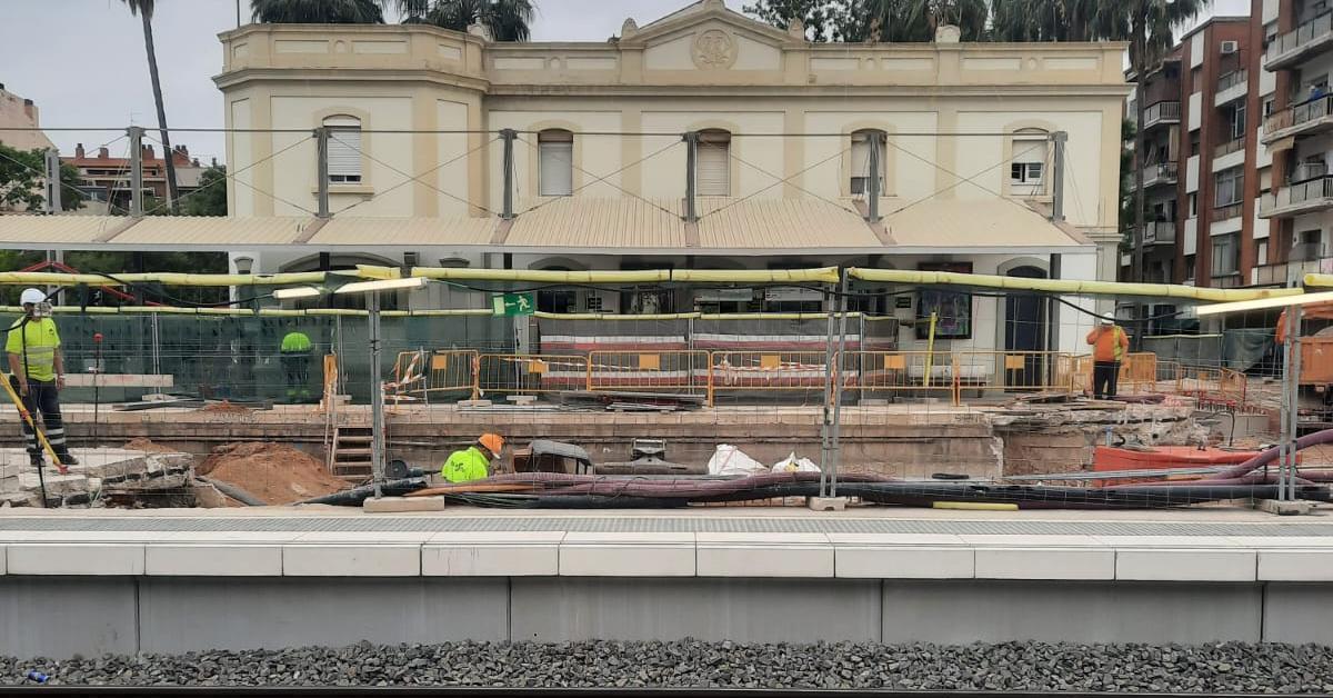 Castelldefels prepares to accommodate the quadrupling of tracks (when ...