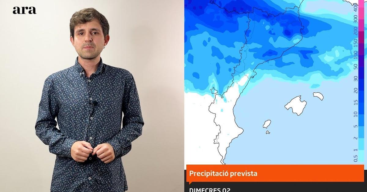 Primers ruixats al llarg del dia i tongada de pluges a partir del vespre