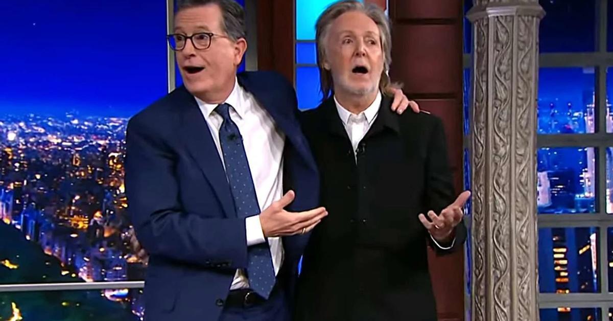 Más fiesta que ira en el último programa de Stephen Colbert
