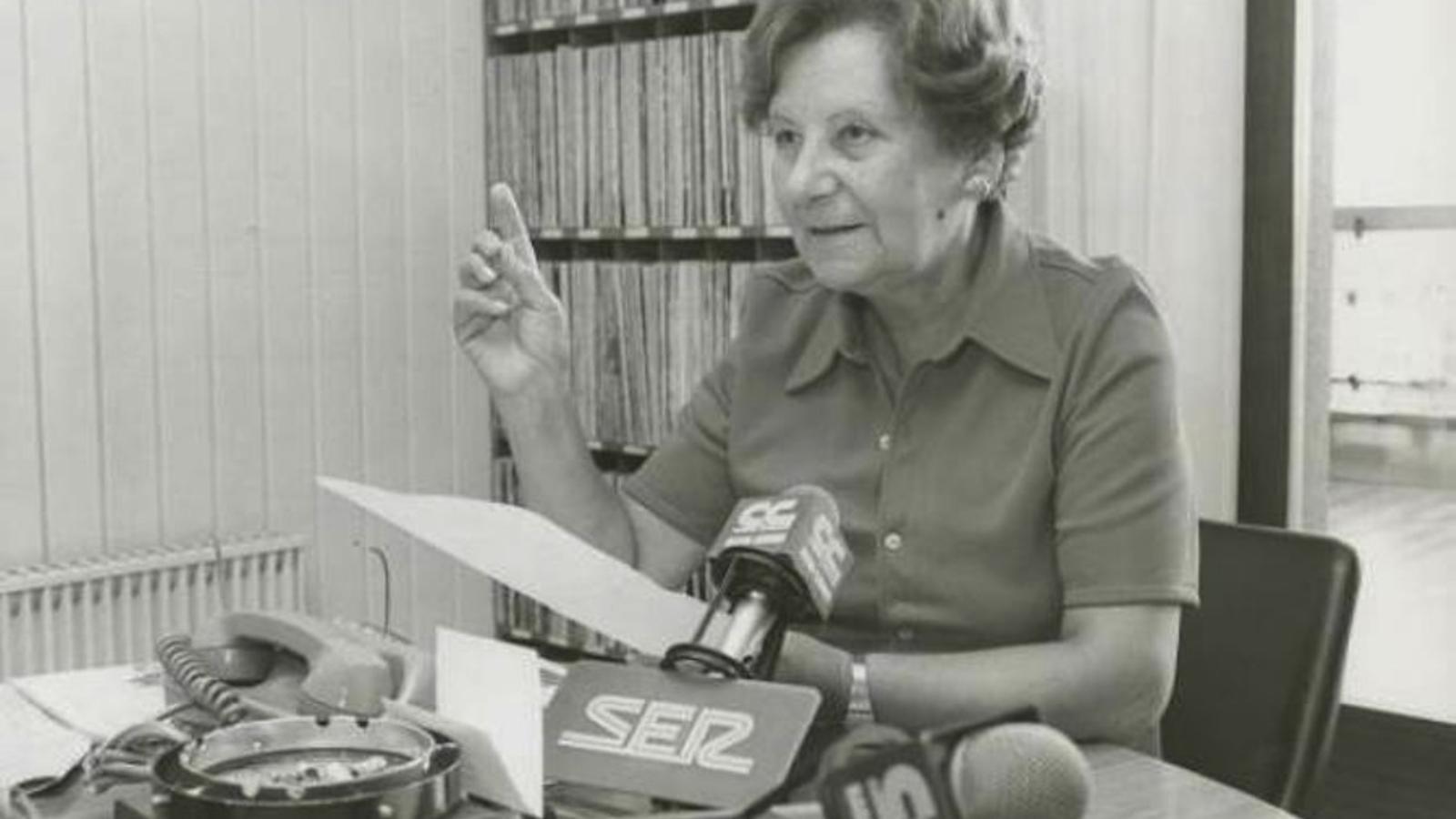 Francina Boris en temps de ràdio