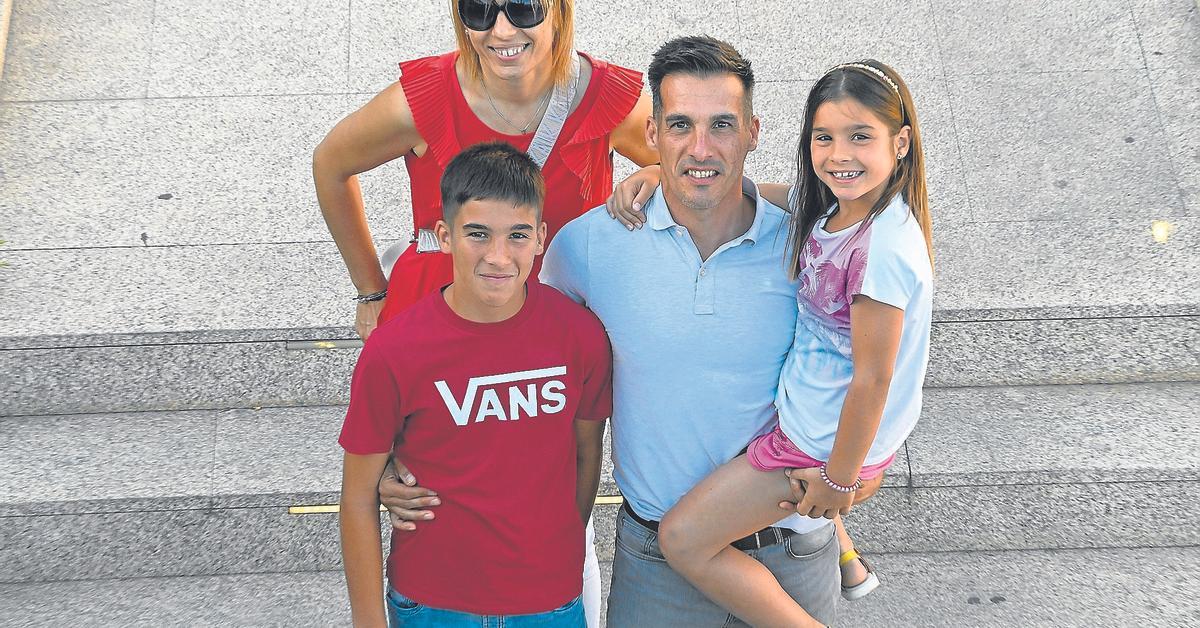 La familia del árbitro Xavier Estrada Fernández